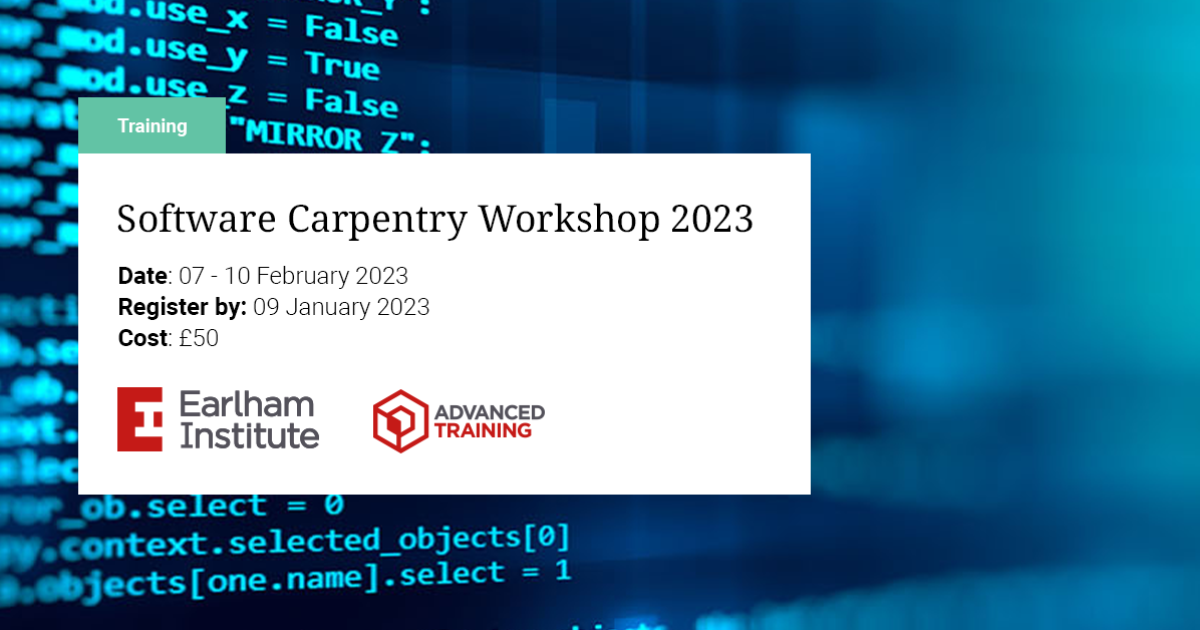 Software Carpentry Workshop 2023 | Earlham Institute Software Carpentry Workshop 2023 | Earlham Institute